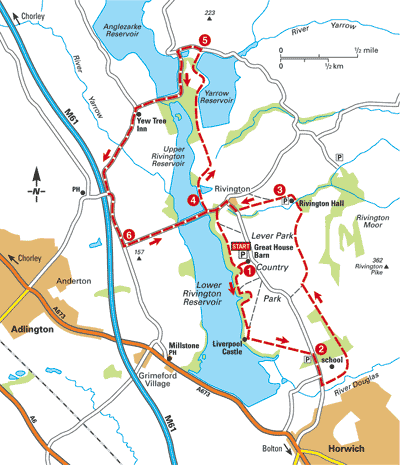 Around Rivington and its reservoir - Bike Rides - The AA