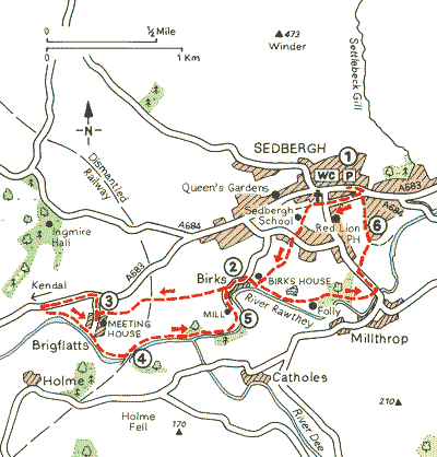 Sedbergh and the Quakers - Walks - The AA
