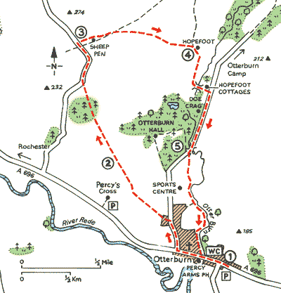 Otterburn's Battlefields - Walks - The AA