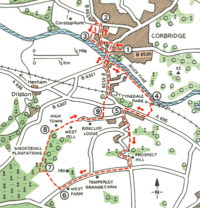 Romans and Countryfolk of Corbridge - Walks - The AA
