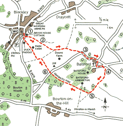 Blockley, Batsford and the Arboretum - Walks - The AA