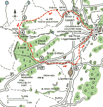 Moel Famau: the Mother Mountain - Walks - The AA