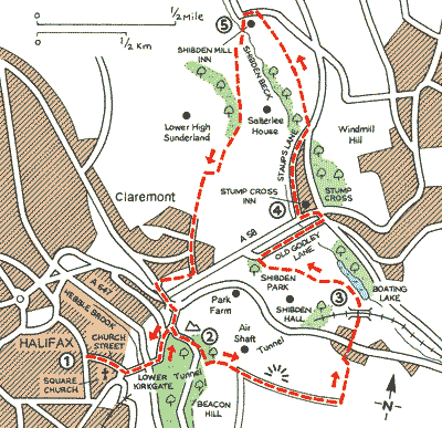 Halifax and the Shibden Valley - Walks - The AA
