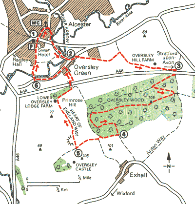 Around the Roman Town of Alcester - Walks - The AA